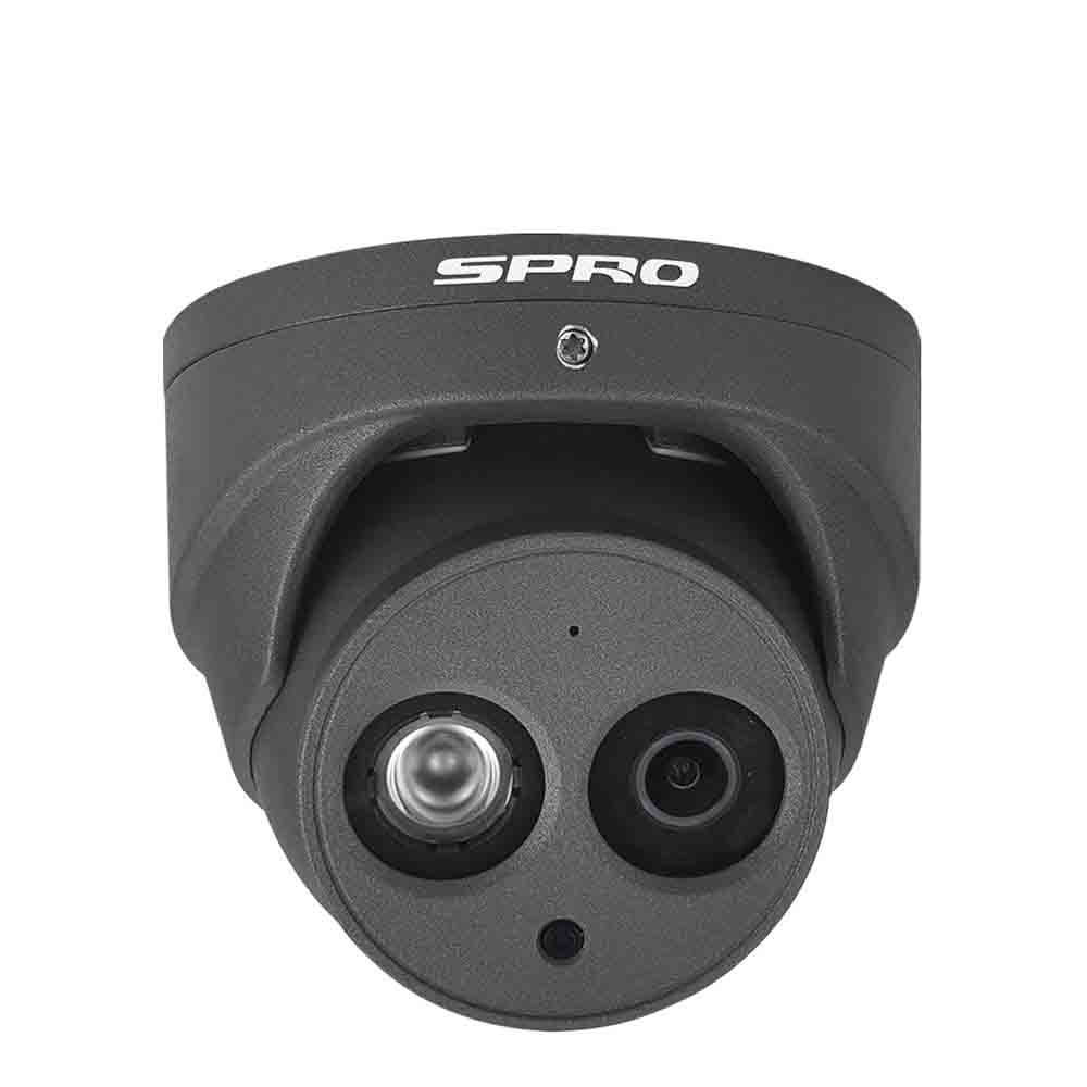 Spro 6mp 2 8mm Ip Fixed Lens Turret Grey Camera With Microphone