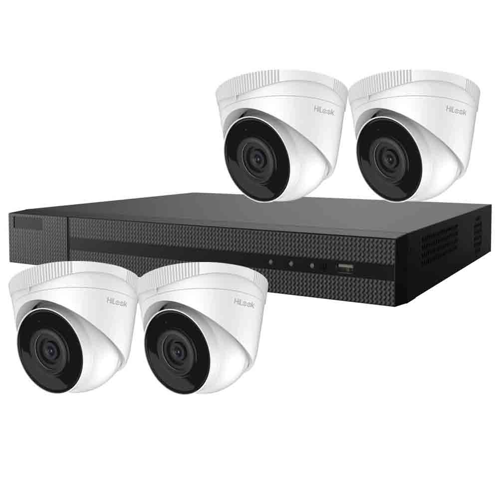 2mp Hilook By Hikvision 4ch H 265 Ip Cctv Kit With 4x 1080p Ir Turret