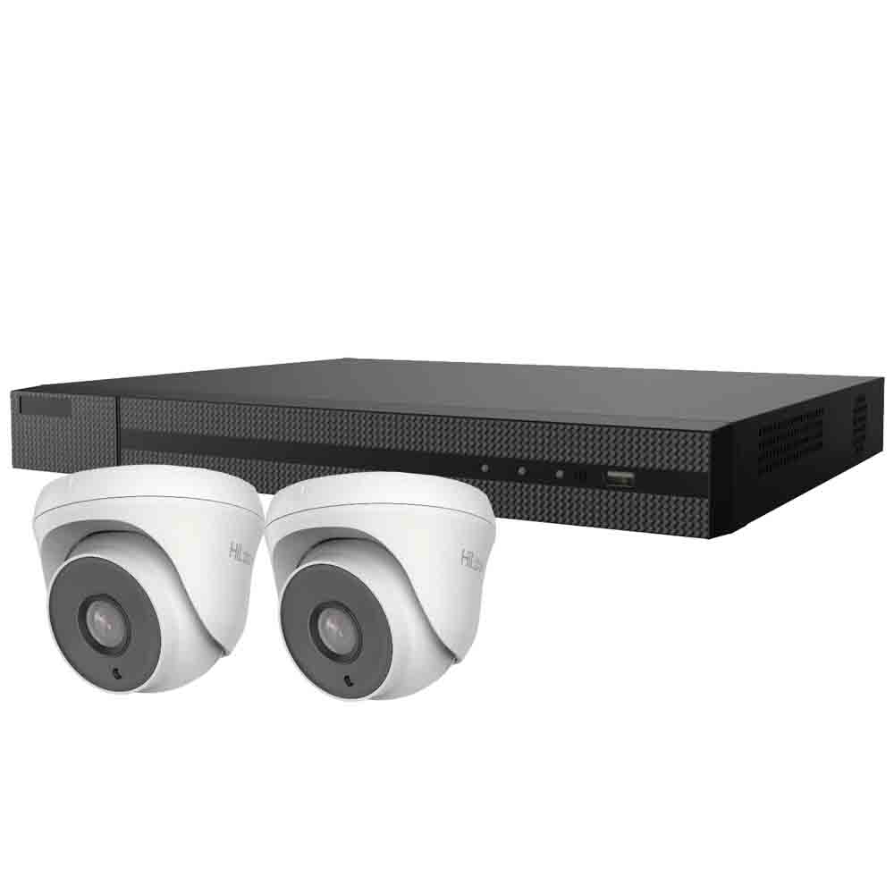 5mp Hilook By Hikvision 4ch H 265 Hd Tvi Cctv Kit With 2x Turret Camera